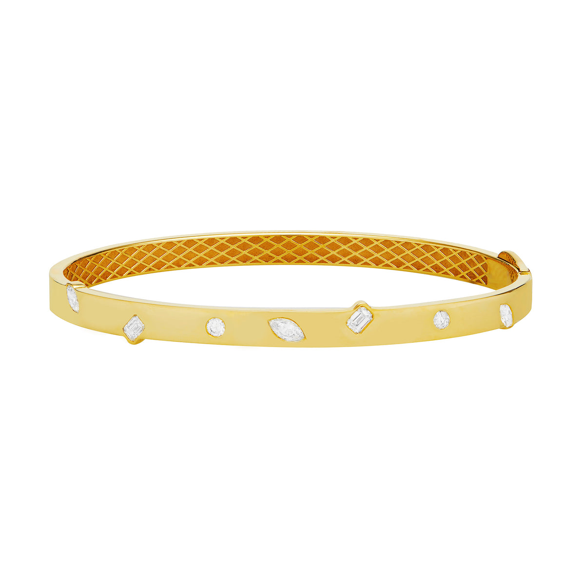 Gabriella Assorted Shape Diamond Bangle – Shawn Warren Jewelry
